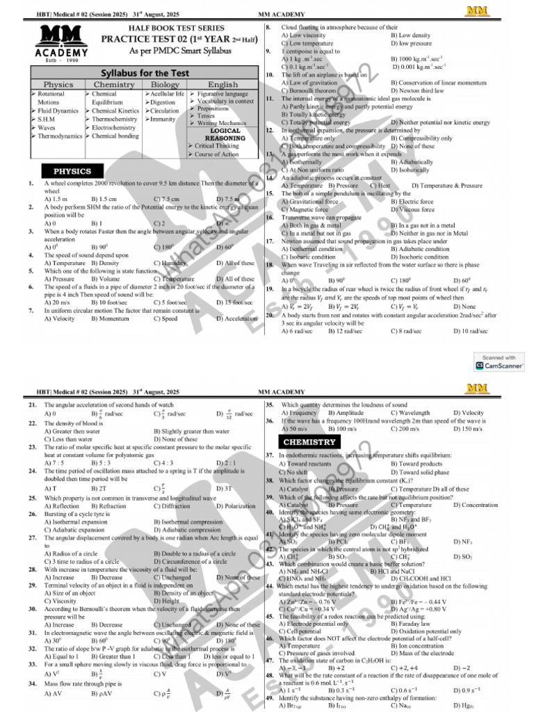 TEST 2 & KEY 2 | PDF