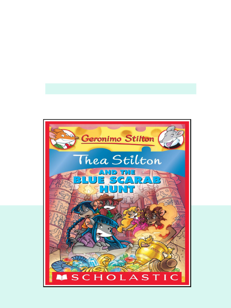 Thea Stilton And The Blue Scarab Hunt Stilton Geronimo digital version ...