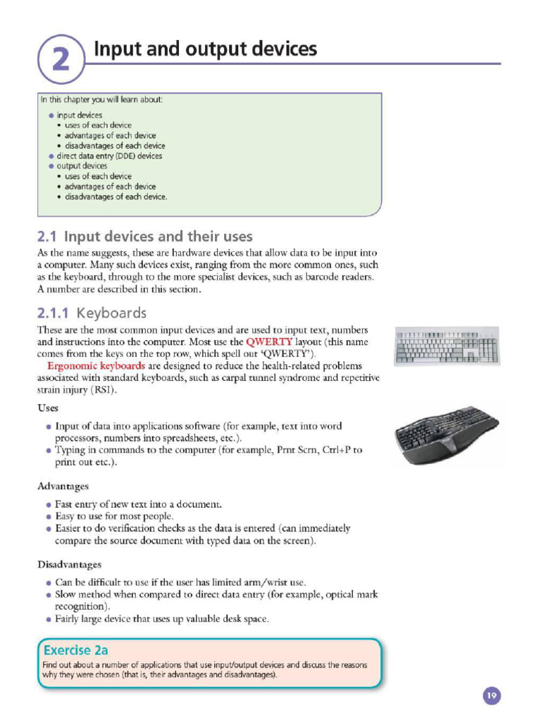 Chapter 4 - Input and Output Devices | PDF