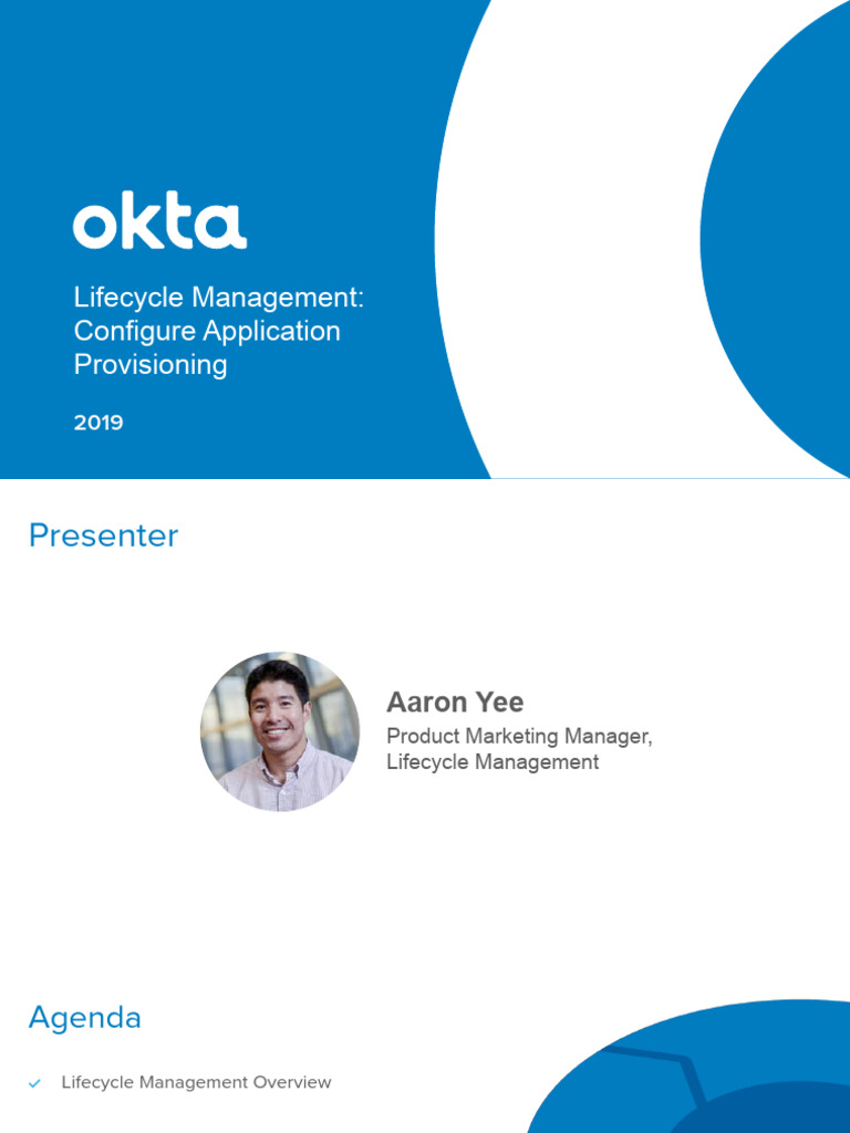 Okta Lifecycle Management Configure Application Provisioning 0 | PDF ...