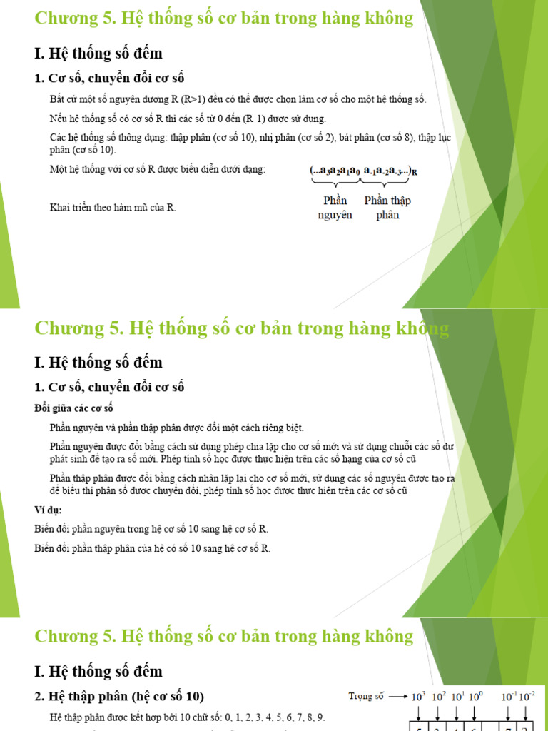 Chương 5. Hệ Thống Số Cơ Bản Trong Hàng Không (Update) (1) | PDF