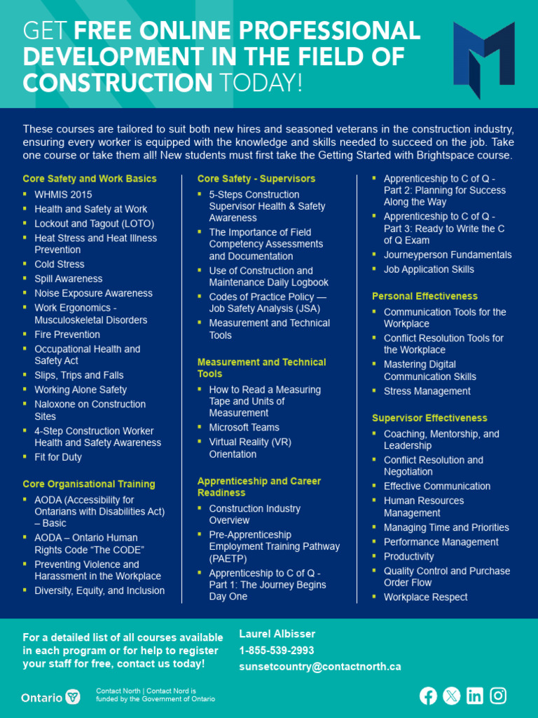 Free Construction Safety Courses Online | PDF | Occupational Safety And ...