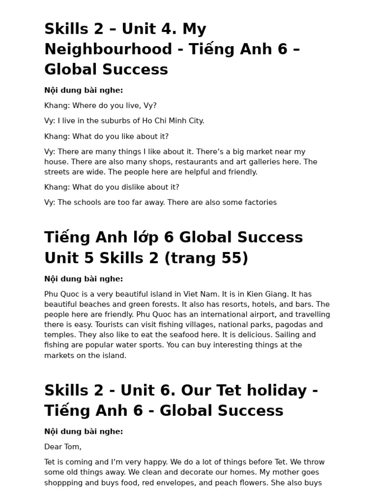 Exploring My Neighbourhood and Tet | PDF