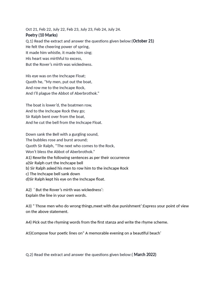Poetry Analysis and Creative Responses | PDF | Poetry
