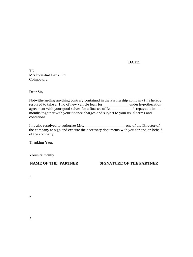 Partnership Noc Letter | PDF