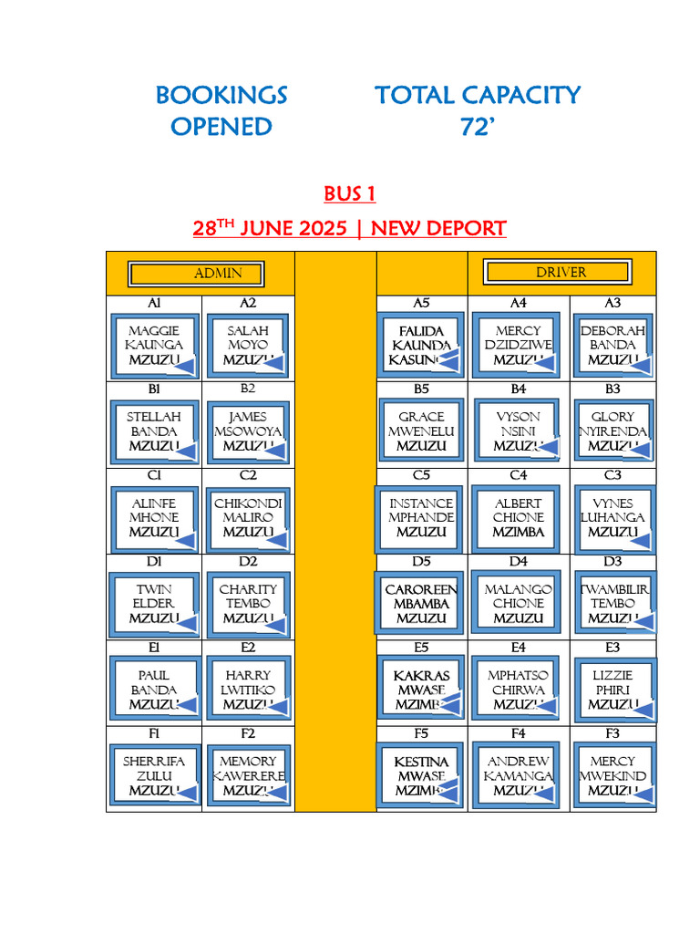 Bus Booking Details for June 2025 | PDF | Chess | Chess Theory