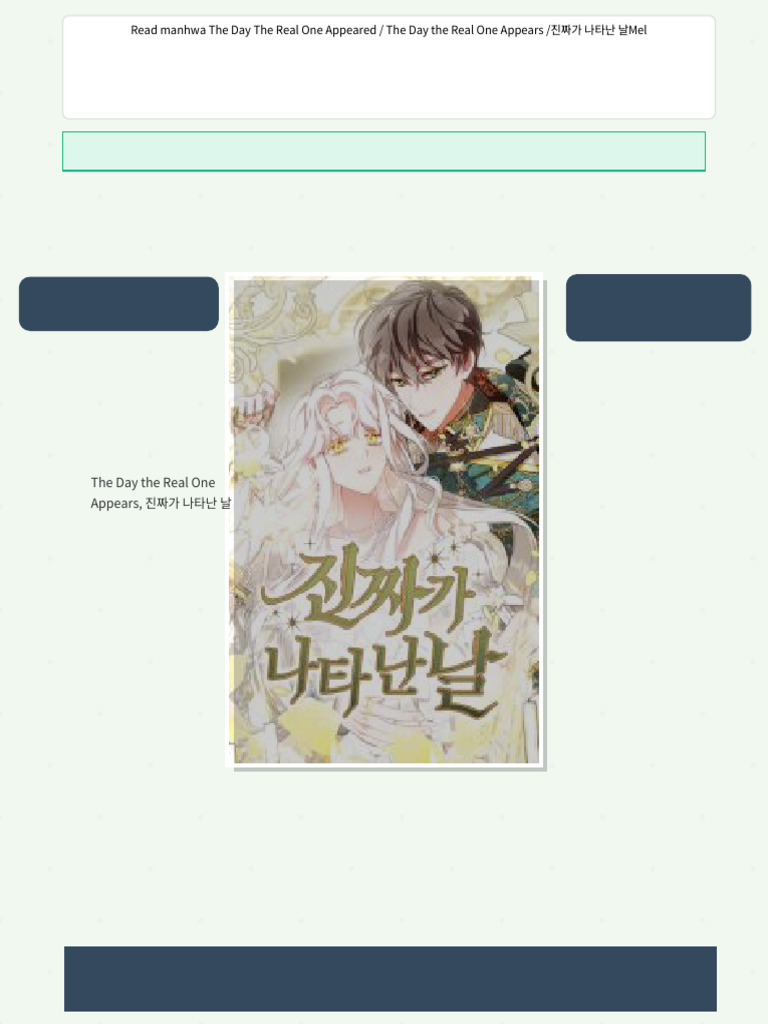 (Manga) The Day The Real One Appeared Chapter 25 Regular Manga Updates ...