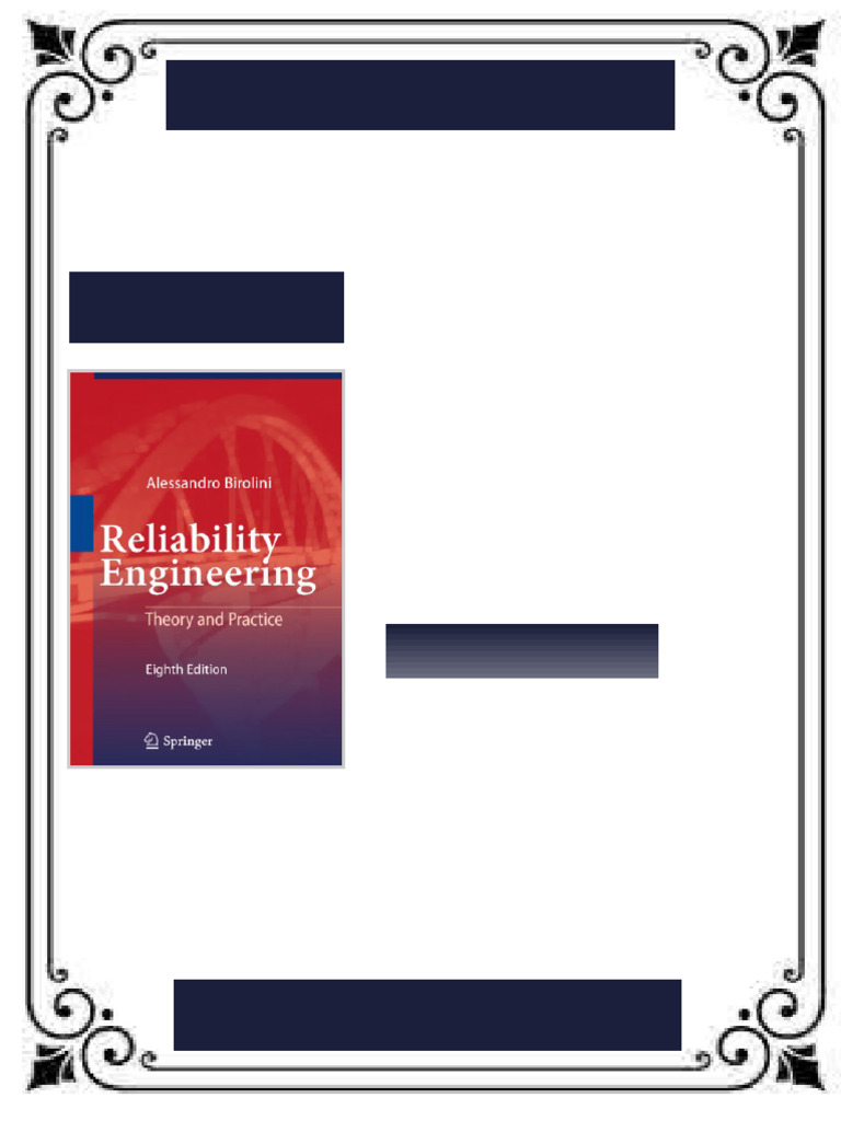 Reliability engineering theory and practice 8th Edition Birolini A ...