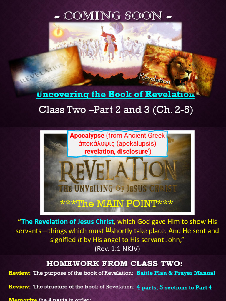 Revelation Study Slide CLASS TWO | PDF | Jesus | Book Of Revelation