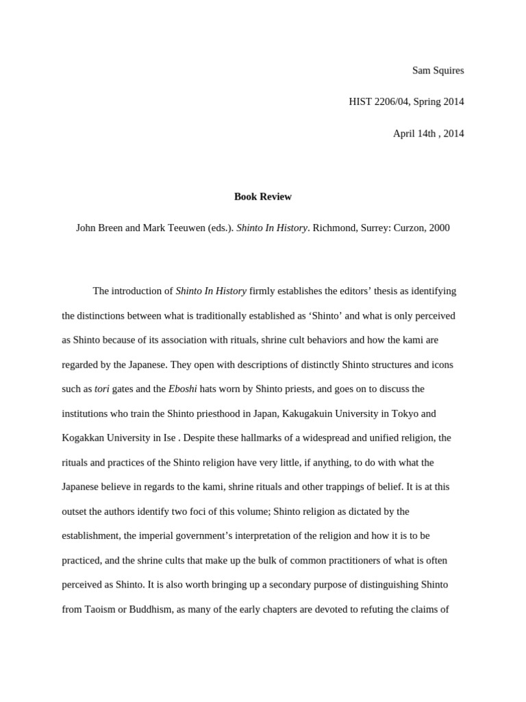Sam Squires - Book Review | PDF | Shinto | Spirituality
