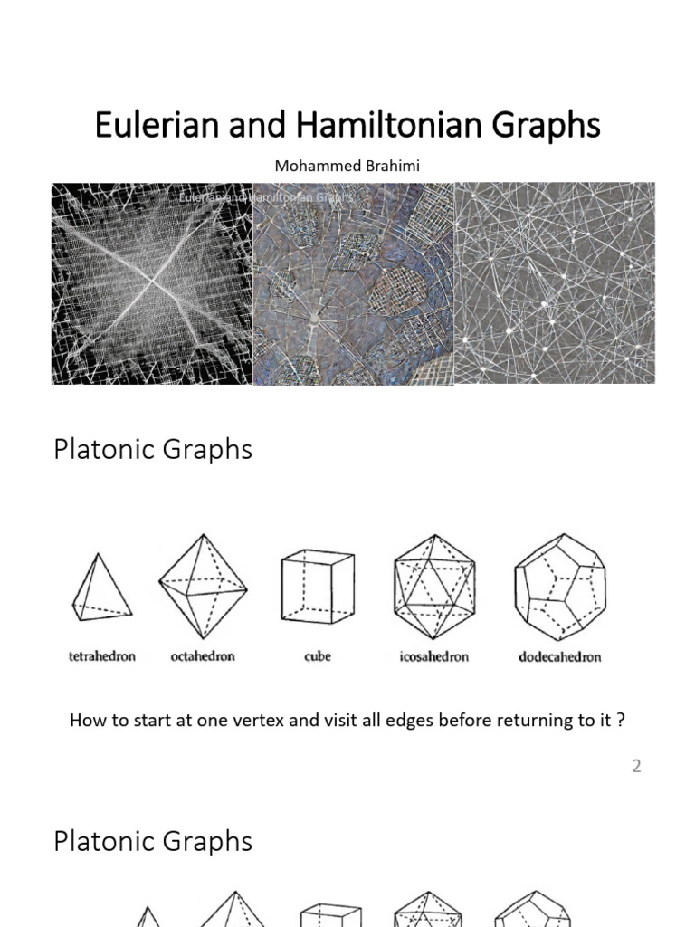 Understanding Eulerian and Hamiltonian Graphs | PDF | Combinatorics ...