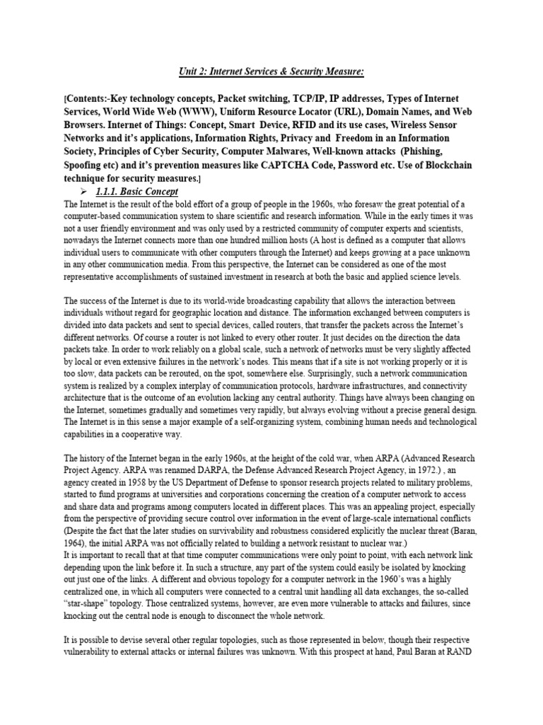 Internet Services and Cybersecurity Overview | PDF | World Wide Web ...