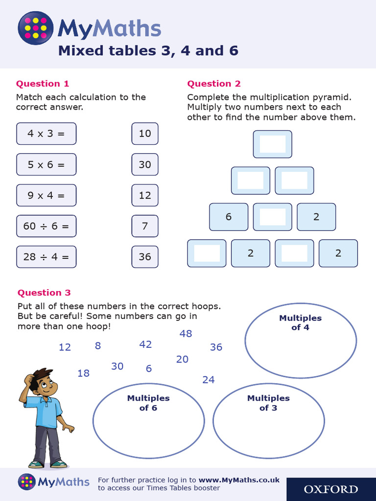 Mymaths Times Tables 3 4 6 (1) | PDF