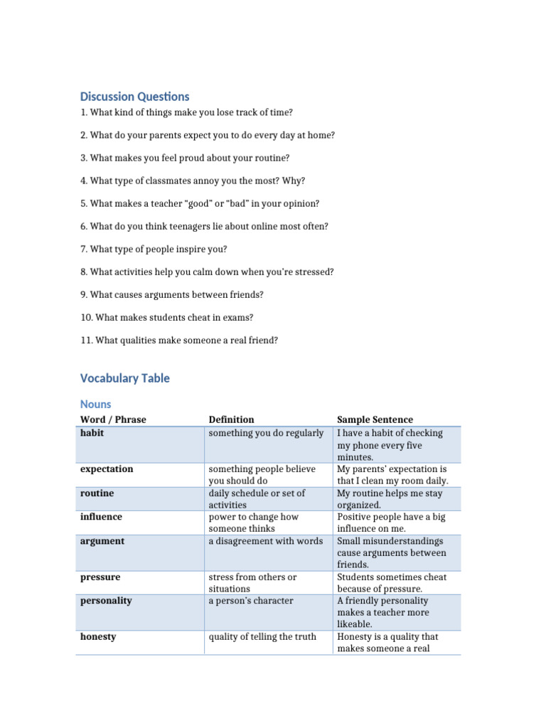 Discussion Pres Simp | PDF | Phrase | Language Mechanics