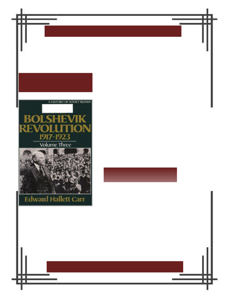 The Bolshevik Revolution 1917 1923 Volume 3 Carr ebook direct download ...