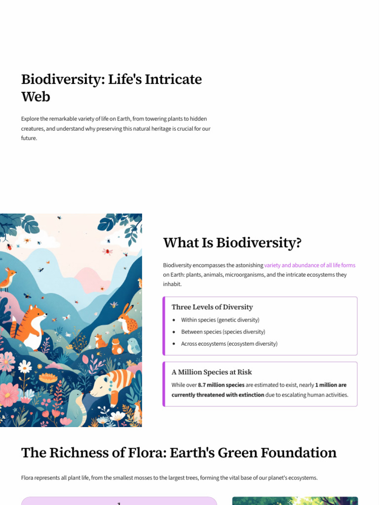 Biodiversity Lifes Intricate Web (1) | PDF | Biodiversity | Ecosystem