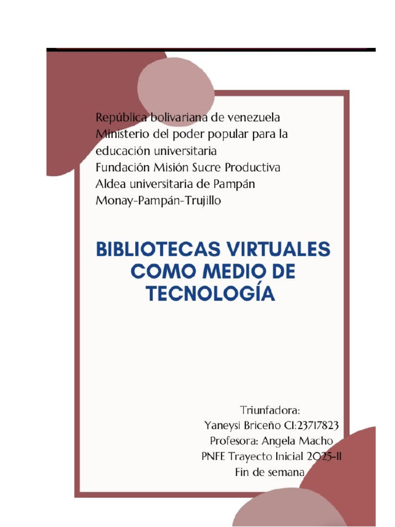 trabajo yane | PDF | Libreria digital | Internet
