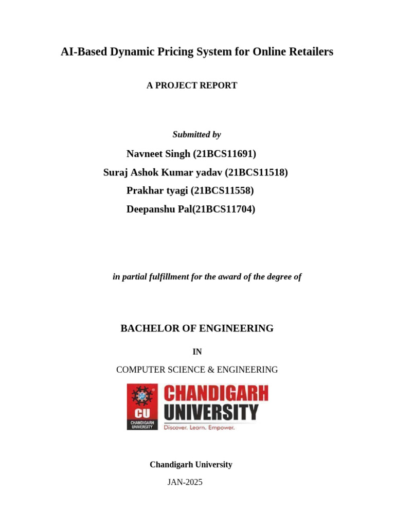 Phase 2 Report | PDF | Pricing | Artificial Intelligence