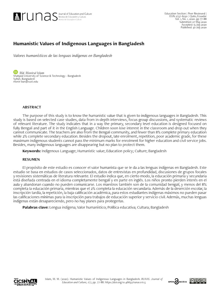 6humanistic Values of Indigenous Language | PDF | Indigenous Peoples ...