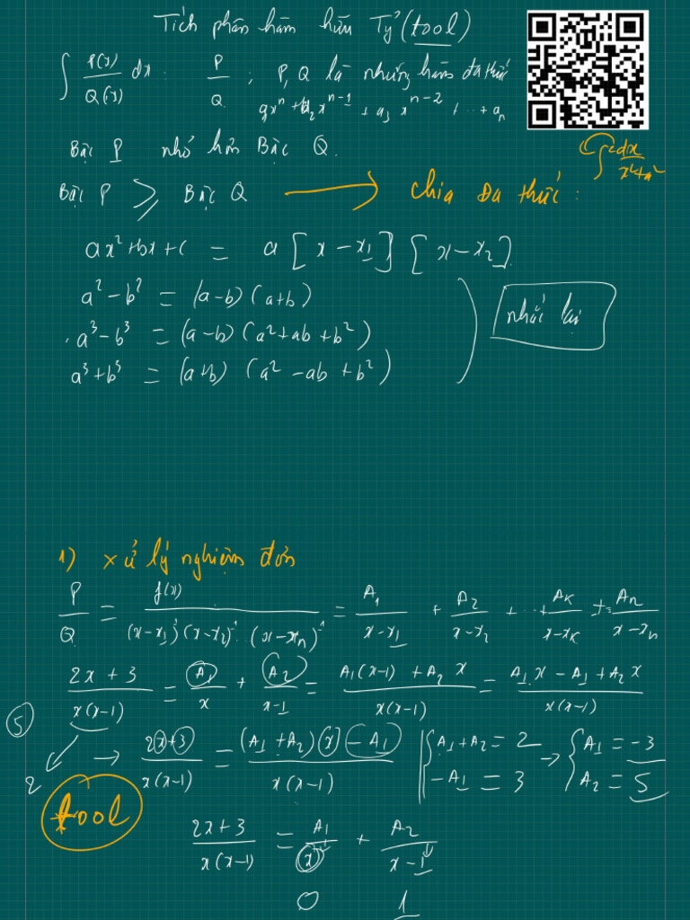 Handout Tích Phân Hàm Hữu Tỷ_250203_132228 | PDF
