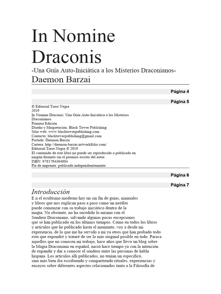 In Nomine Draconis Daemon Barzai | PDF | Demonios | Verdad