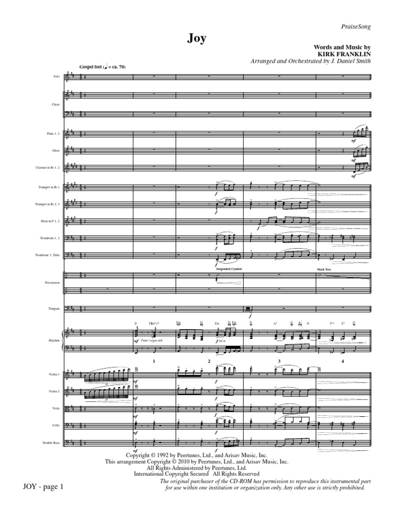 Joy Full Score | PDF