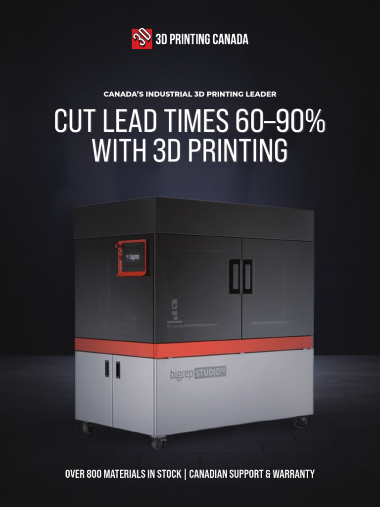 Canada's Industrial 3D Printing Leader Brochure Design Draft 2 | PDF ...
