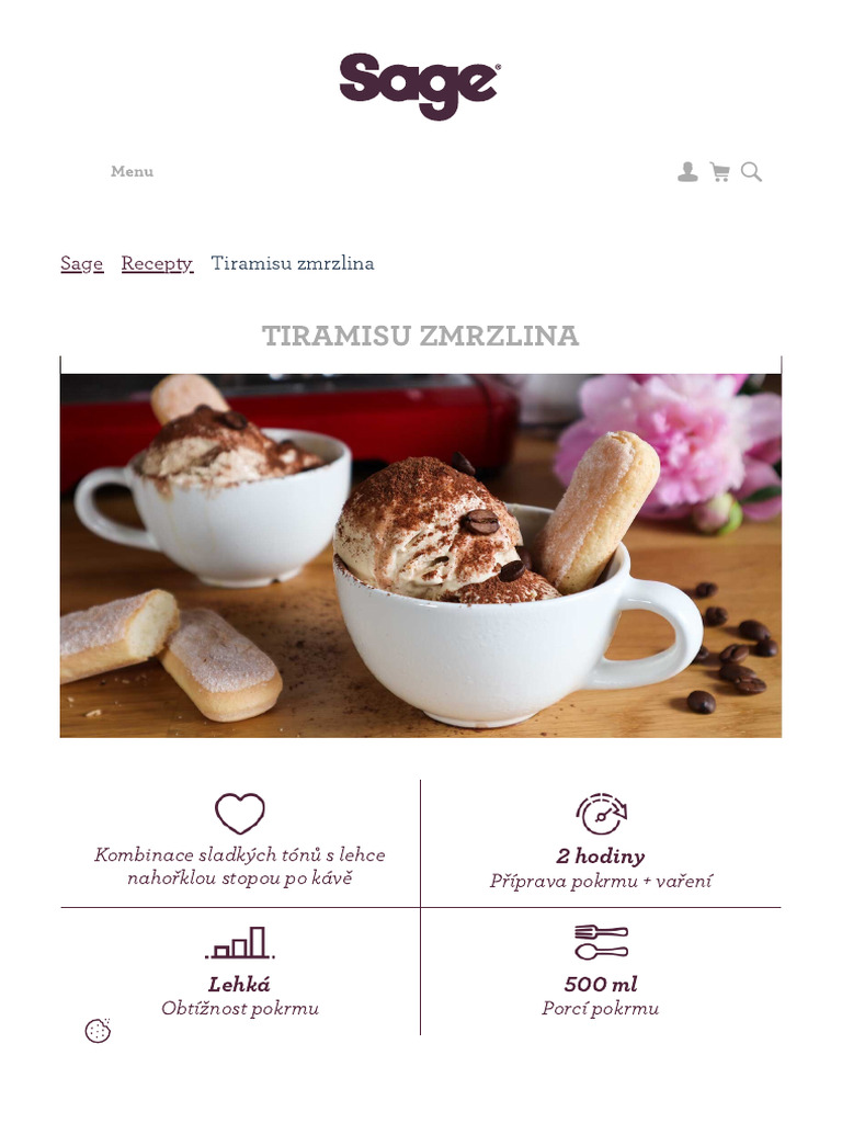 Tiramisu Zmrzlina _ Sage | PDF