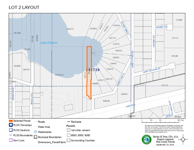 Polk County Lot 2 Layout Map | PDF