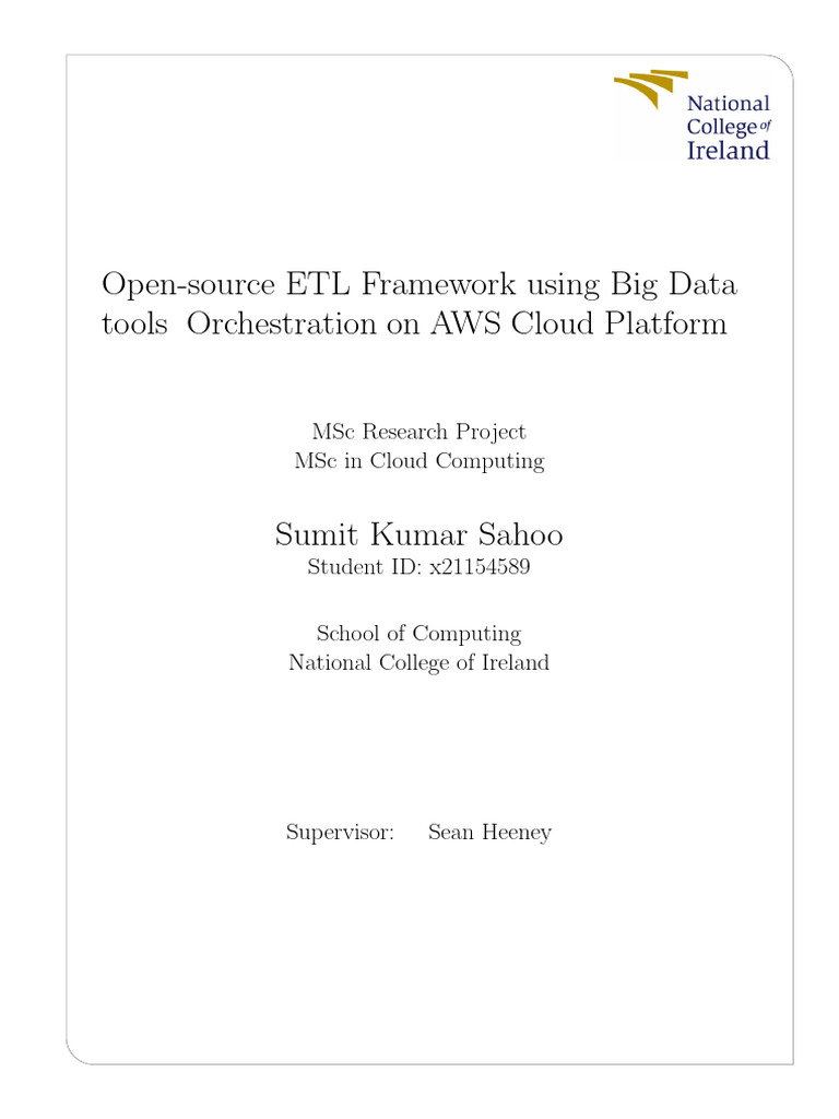 Open-source ETL Frameworks on AWS | PDF | Apache Spark | Apache Hadoop