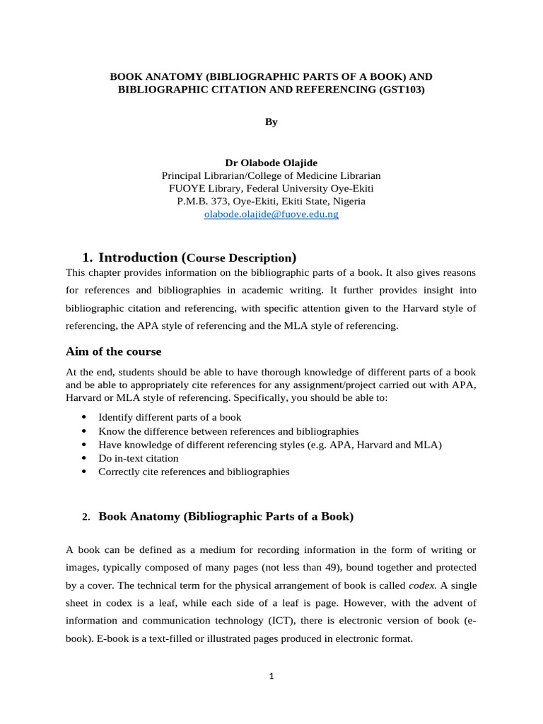 3 Olajide GST103 Use of Library Updated | PDF | Books | Bibliography