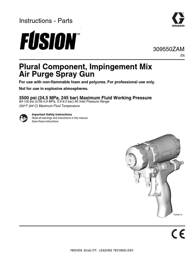 Fusion Gun AP | PDF | Personal Protective Equipment | Valve