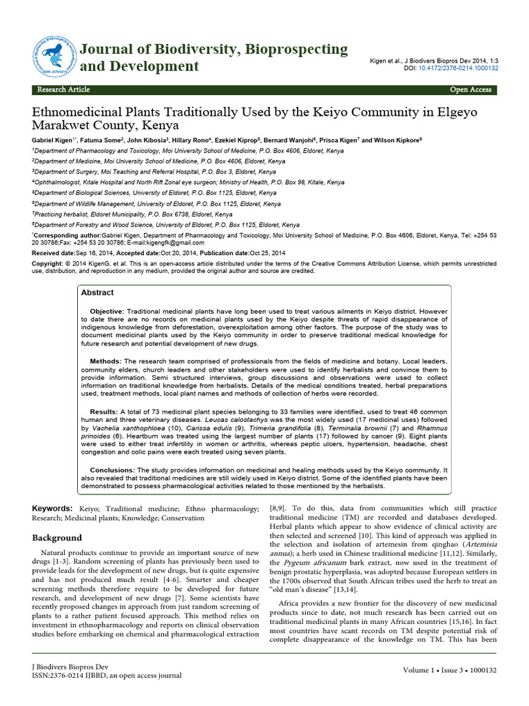Ethnomedicinal Plants Traditionally Used | PDF | Traditional Medicine