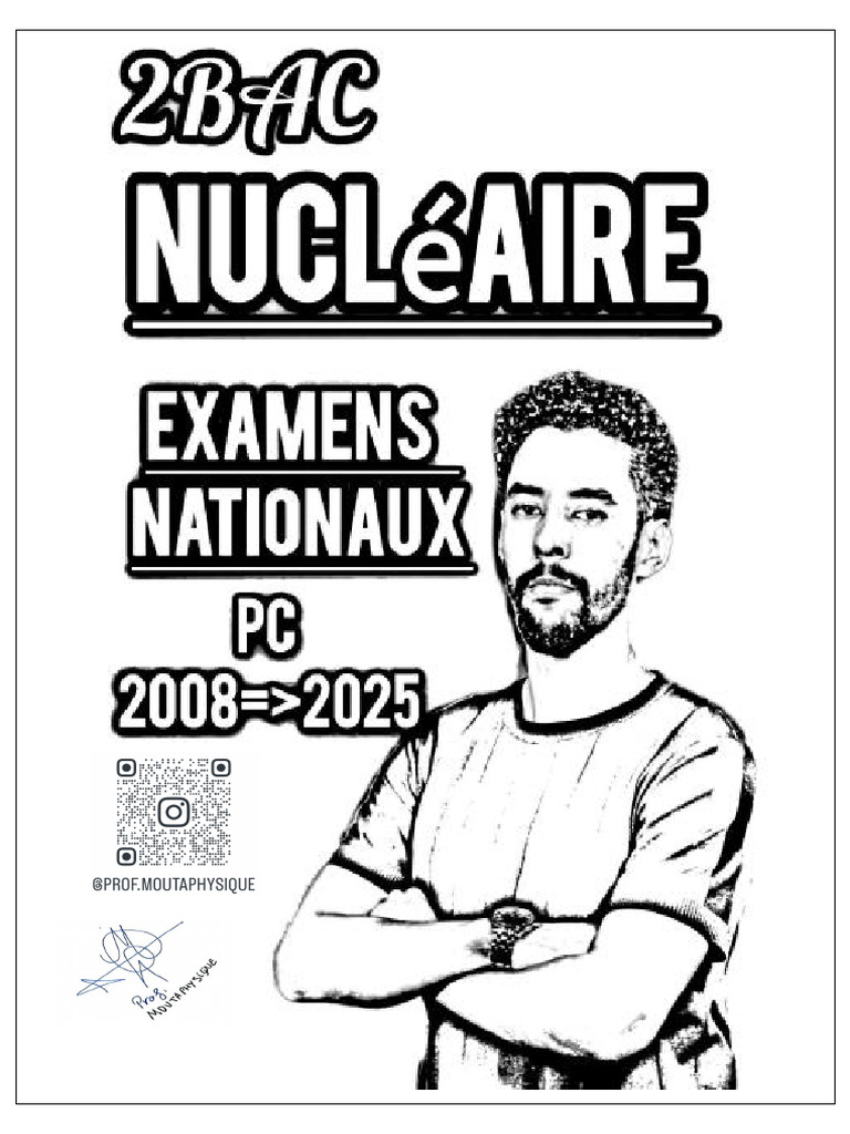 Prof.moutaphysique Nucléaire(Pc 2008 2025) | PDF