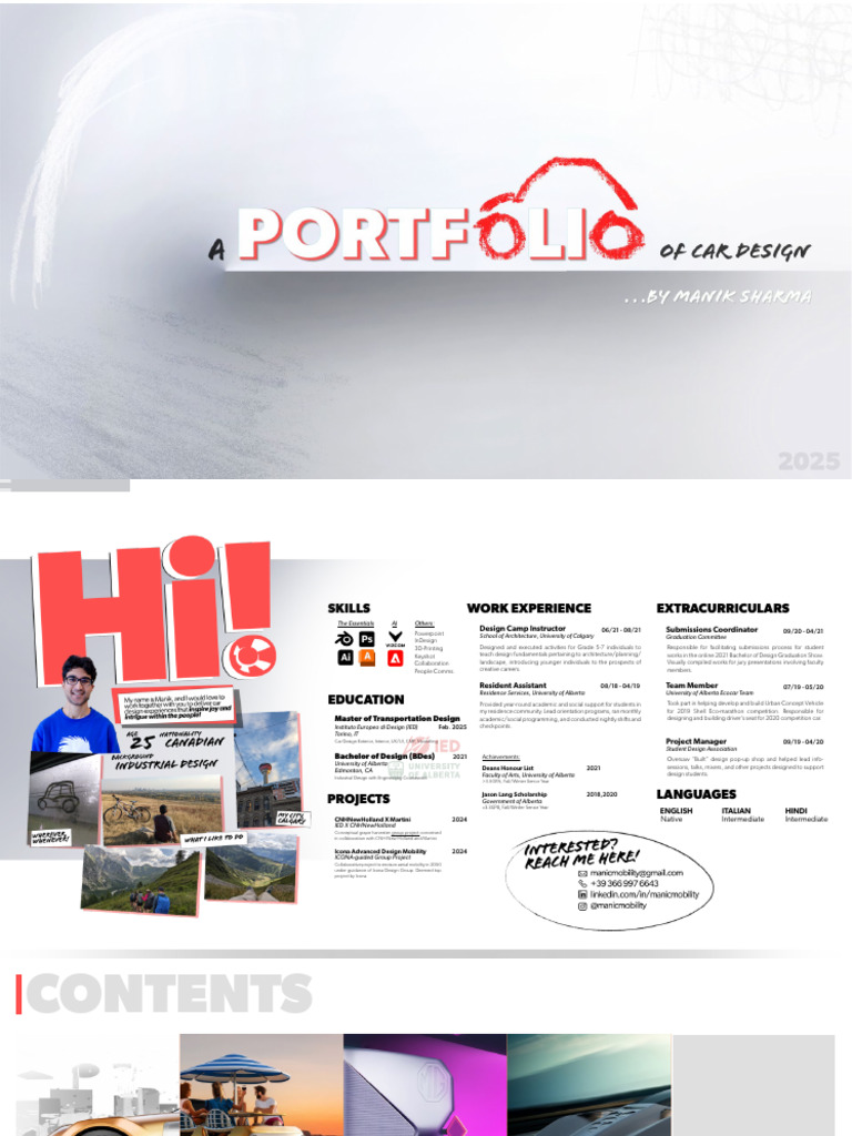Manik Sharma Car Design Portfolio | PDF | The Arts