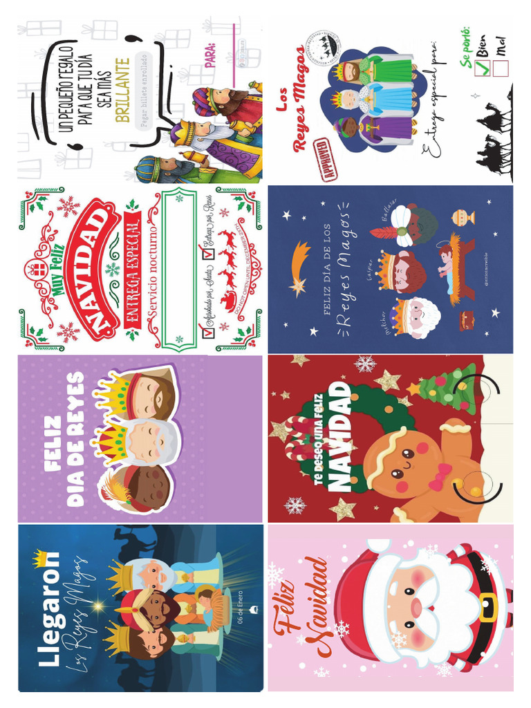 Blister Navidad, Año Nuevo y Reyes MAgos - 113657 | PDF