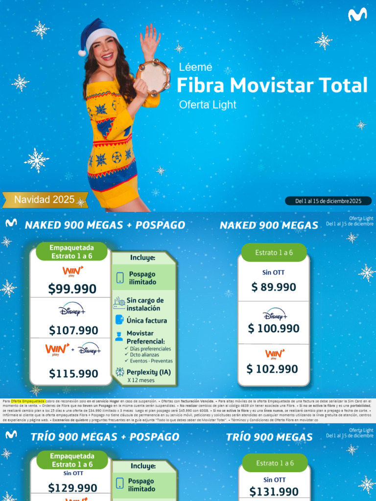 Oferta Light Fibra Del 1 Al 15 de Diciembre | PDF | Informática ...