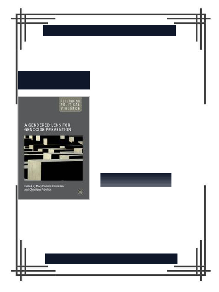 A Gendered Lens for Genocide Prevention 1st Edition Mary Michele ...