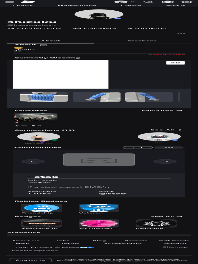 Roblox User Profile Overview | PDF