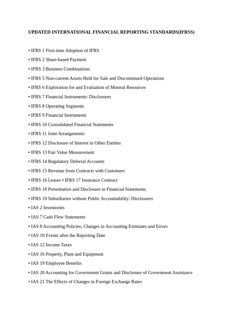 IFRS. | PDF