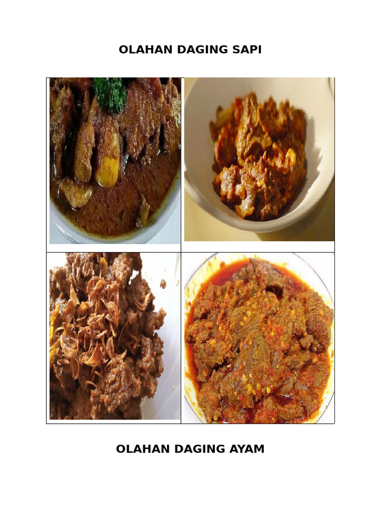 Menu Daging | PDF