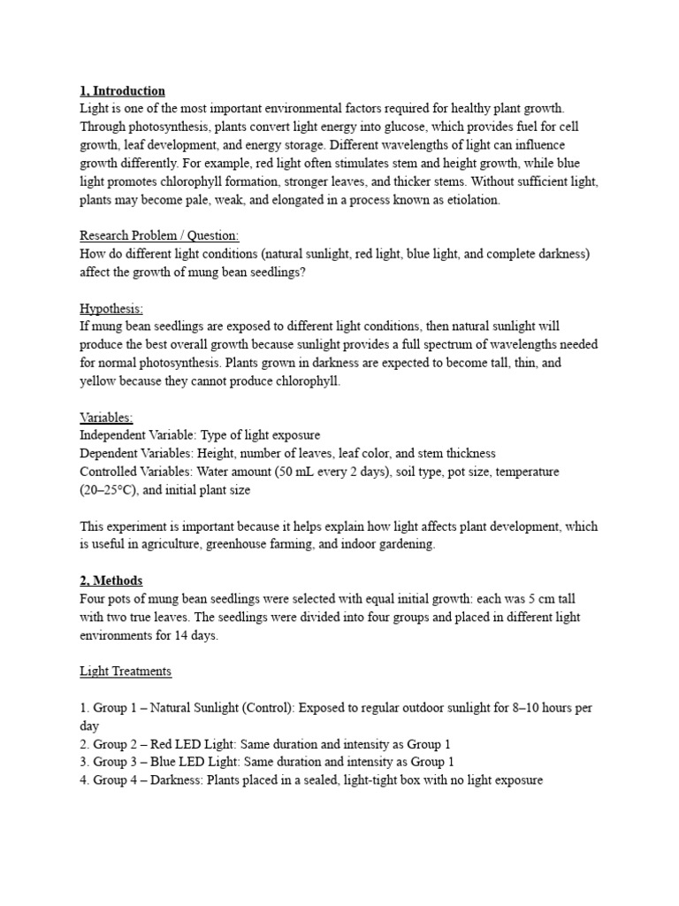 Capstone Part 5-1 | PDF | Leaf | Plants