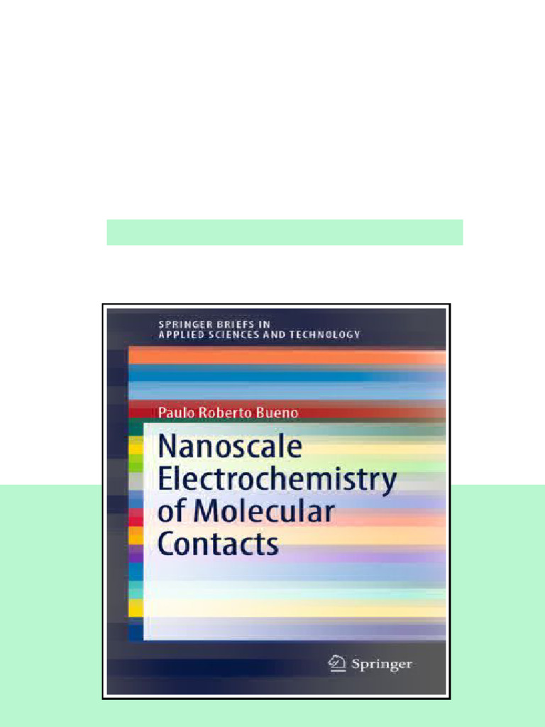 Nanoscale Electrochemistry Of Molecular Contacts 1st Ed Paulo Roberto ...
