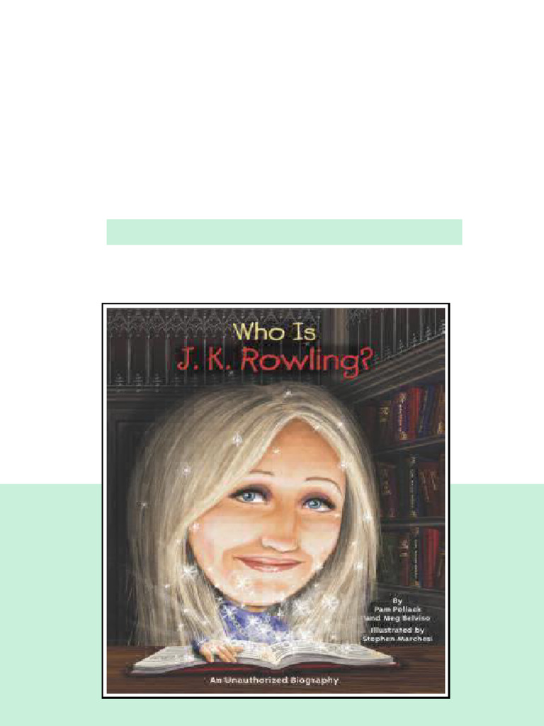Who Is Jk Rowling Paperback Pam Pollack Meg Belviso Stephen Marchesi ...