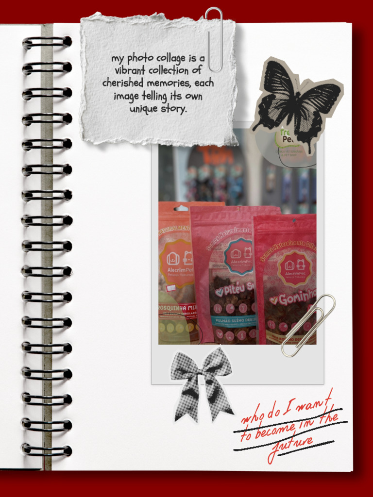 Red and Black Vintage Aesthetic Illustrated Memories Photo Book ...