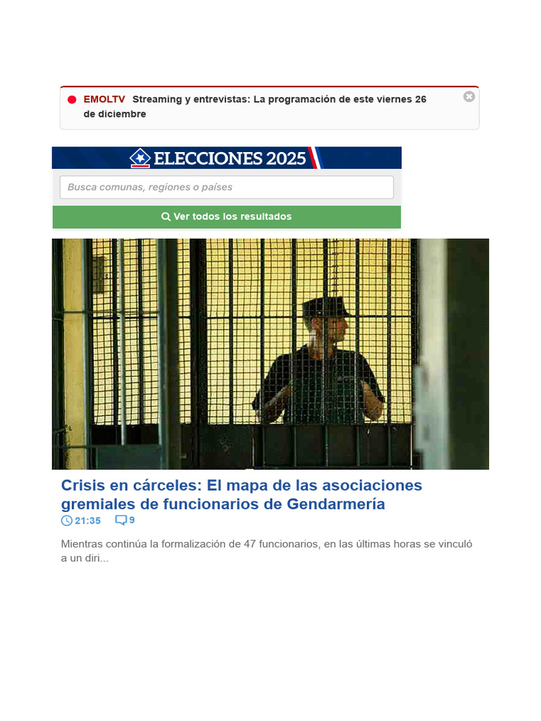 Emol.com - El sitio de noticias online de Chile | PDF | Chile