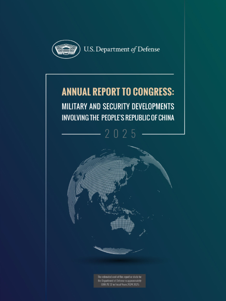Annual Report To Congress Military and Security Developments Involving ...