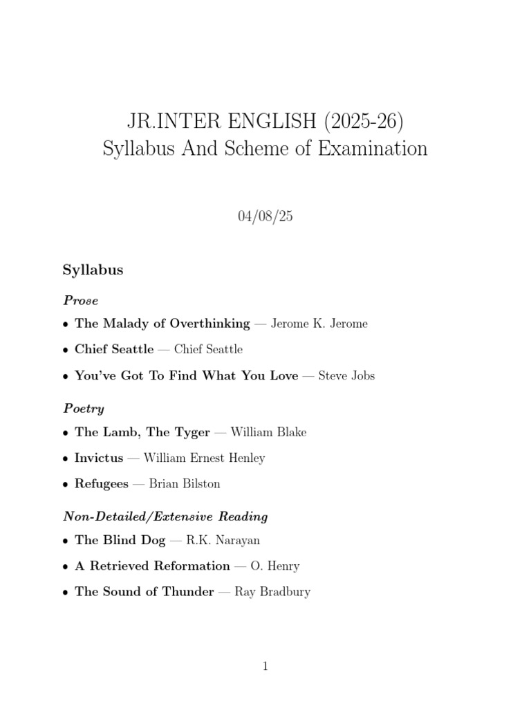 Sujan Sir's Jr Inter English Entire Notes and Model Papers | PDF ...