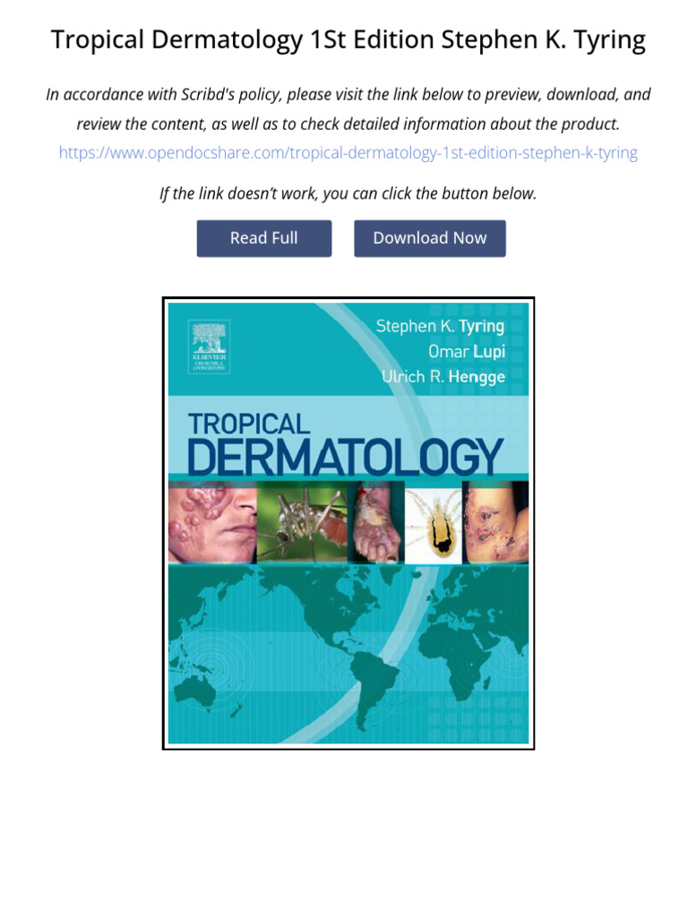 Tropical Dermatology 1st Edition Stephen K. Tyring Ready to Read | PDF ...
