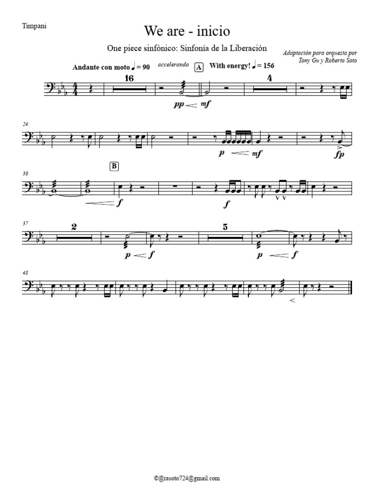 We Are, Inicio - Timpani | PDF